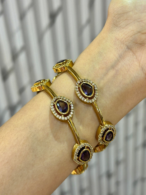 Raani Kundan Bangles – Ohbyozy